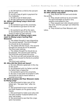 Good earth-unit-test | PDF