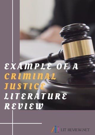 Example of a Criminal Justice Literature Review | PDF