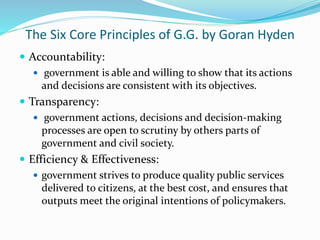 Good Governance | PPTX
