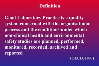 Good Laboratory Practices (http://www.ubio.in) | PPT