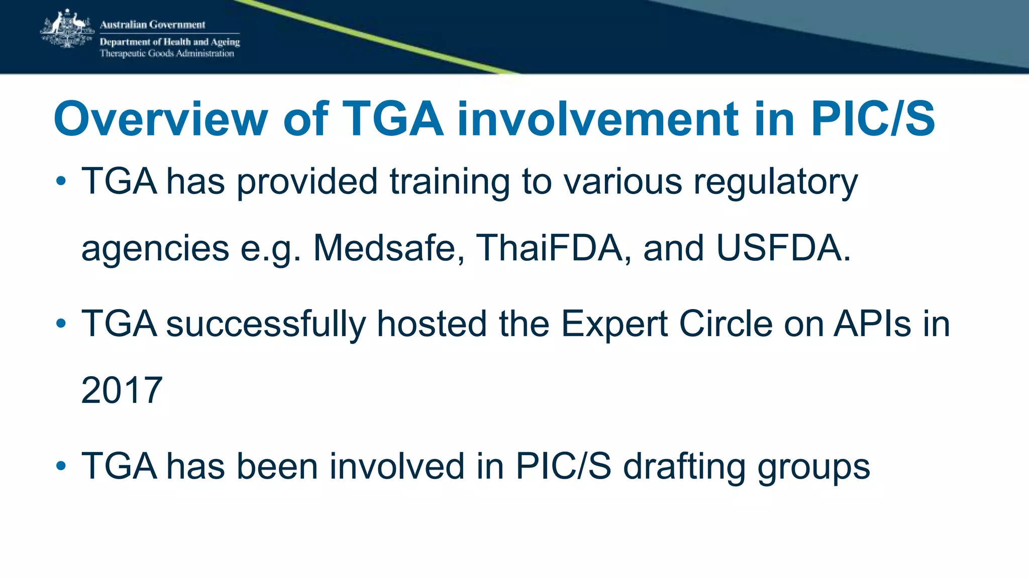 Presentation: Good Manufacturing Practice and the TIWGG | PPTX