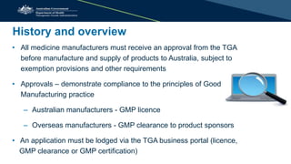Presentation: Good Manufacturing Practice and the TIWGG | PPTX