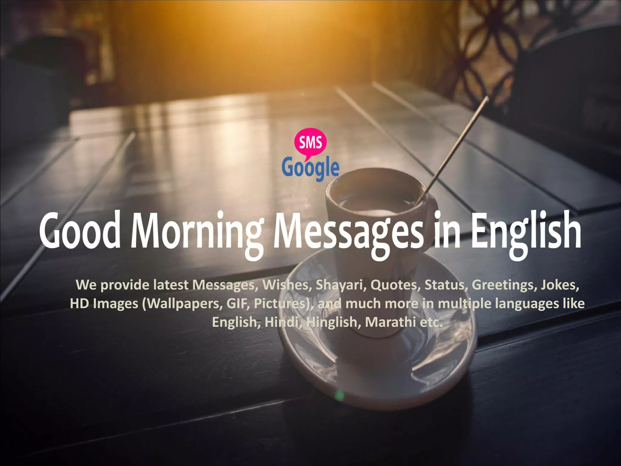 Good Morning Messages in English | PPT