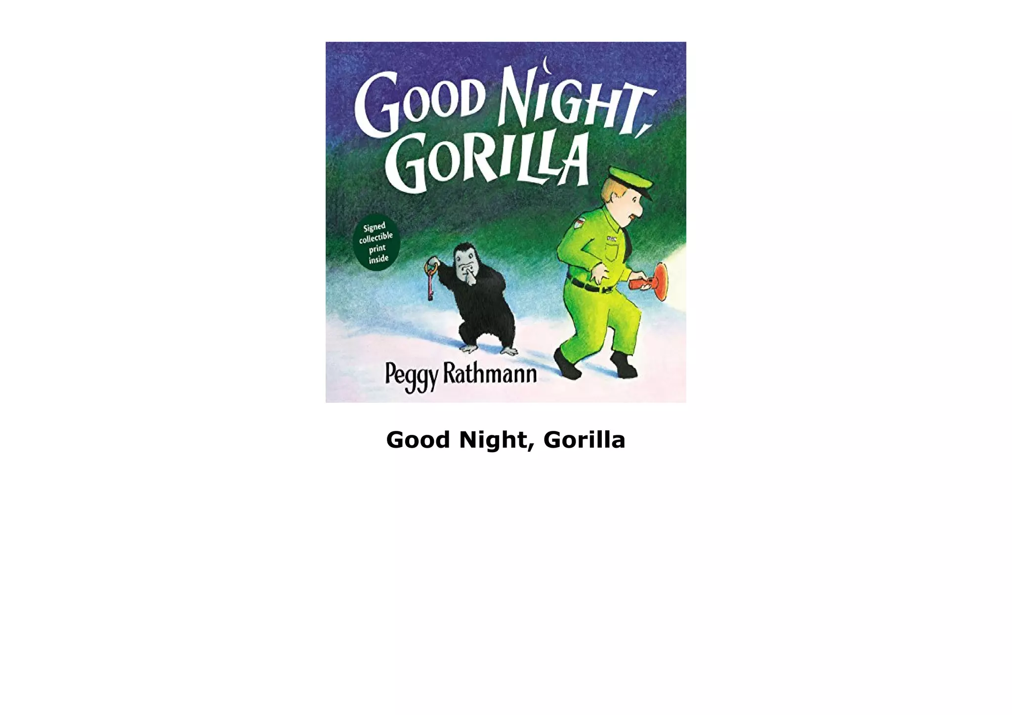Good Night, Gorilla | PDF