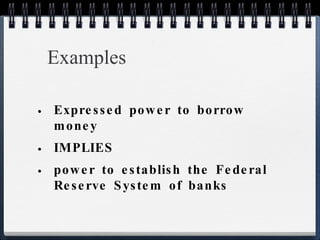 Legislative Powers | PPT
