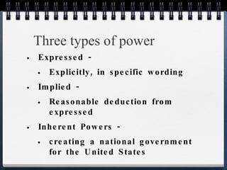 Legislative Powers | PPT