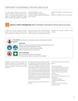 Silestone Good practices guide | PDF