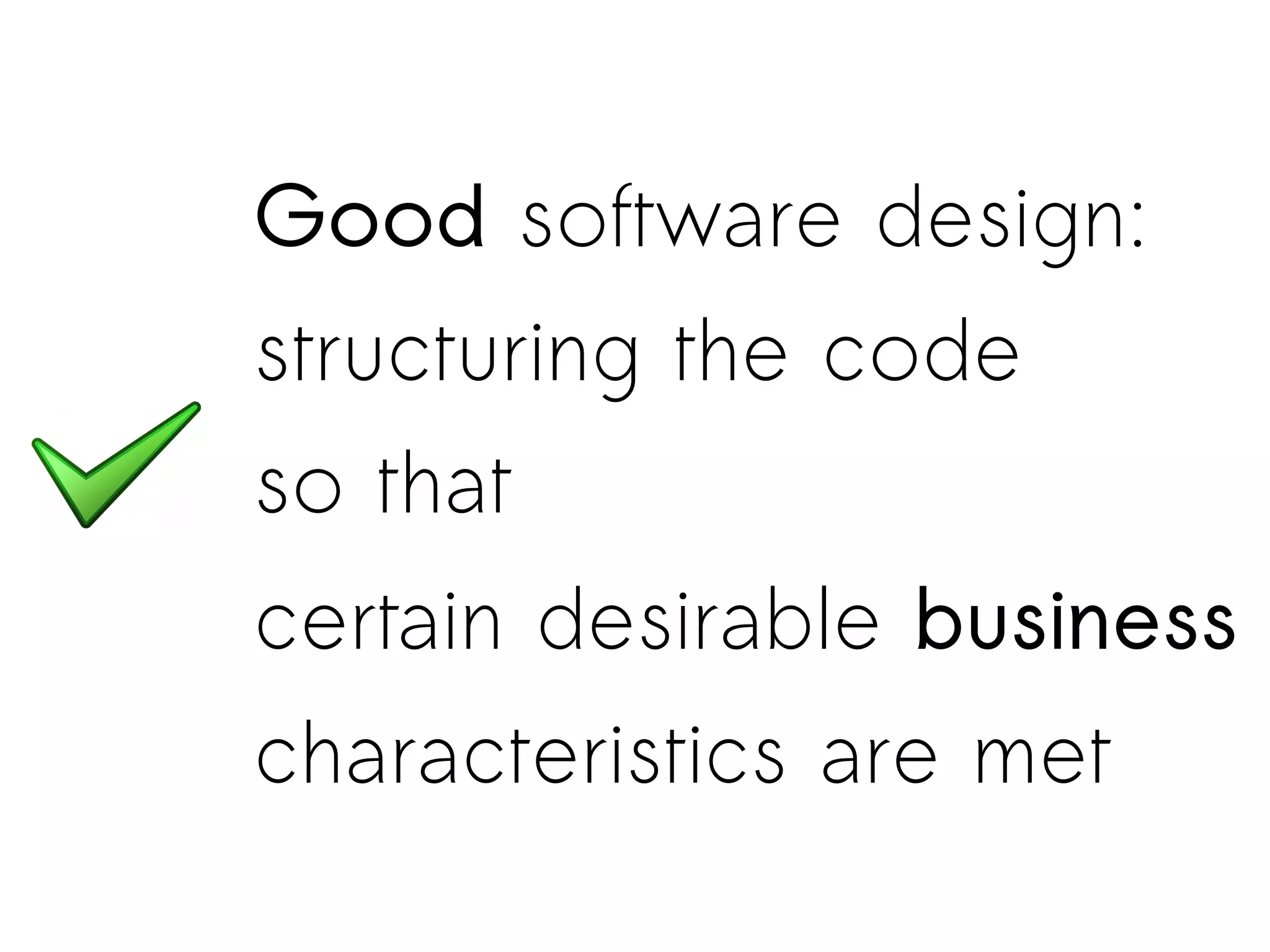 What is good software design? And why it matters? | PDF