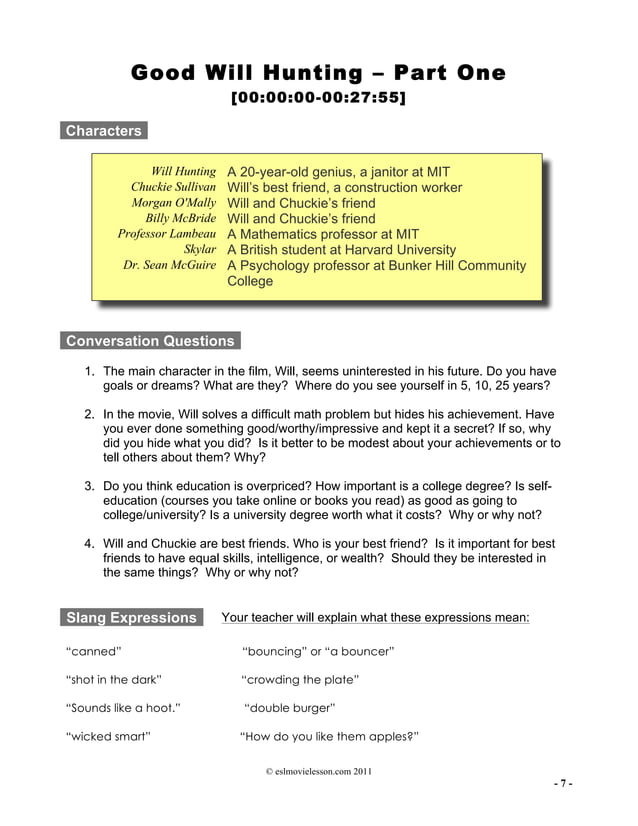 Good will-hunting-preview | PDF