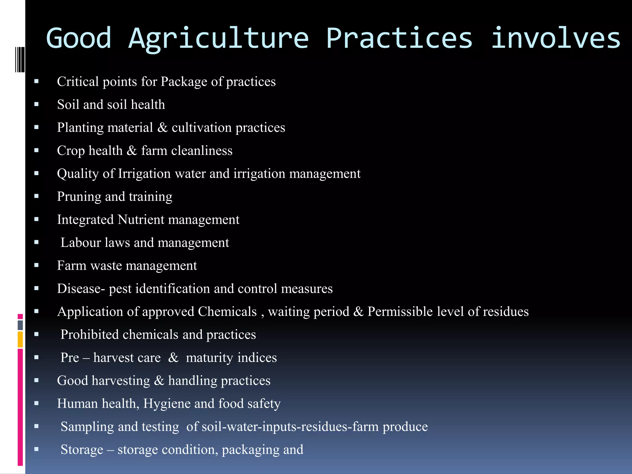 Good agricultural practice | PPTX