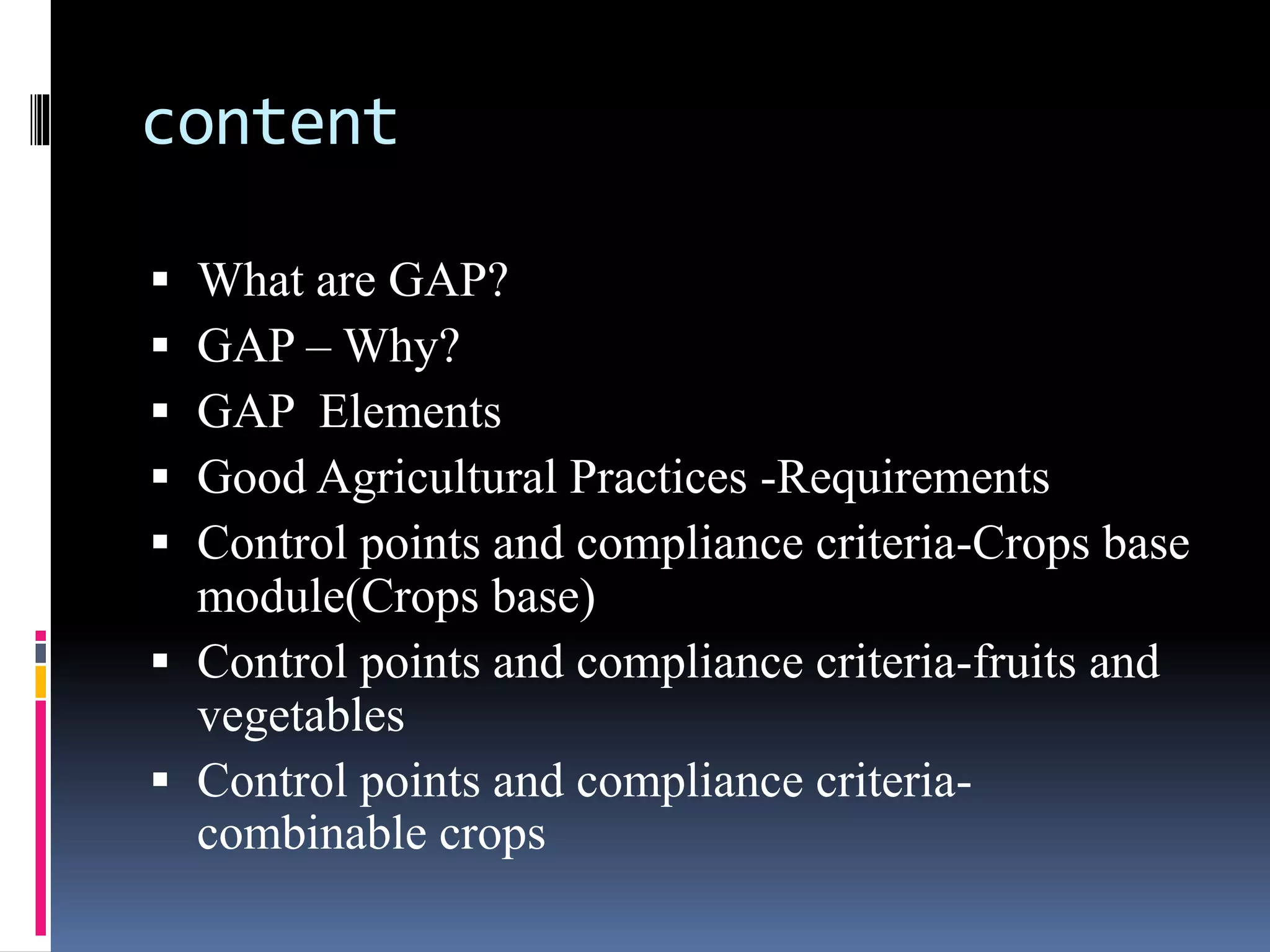 Good agricultural practice | PPTX