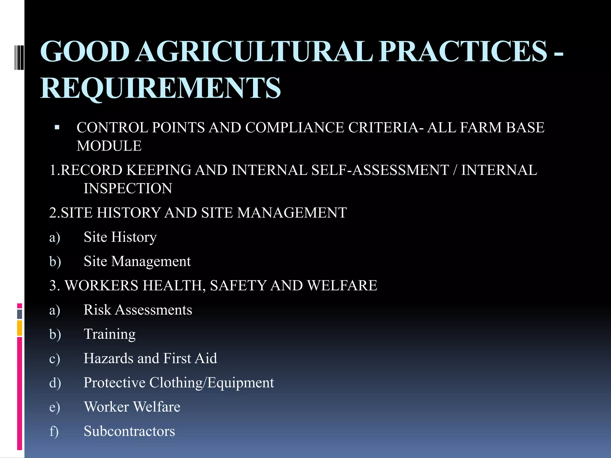 Good agricultural practice | PPTX
