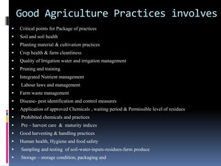 Good agricultural practice | PPTX