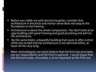 what makes GOOD or BAD ARCHITECTURE (1).pptx