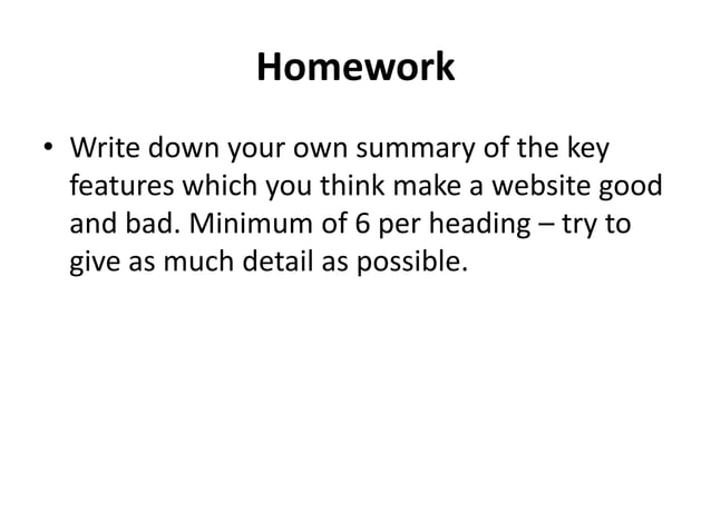 Good and bad design features | PPT