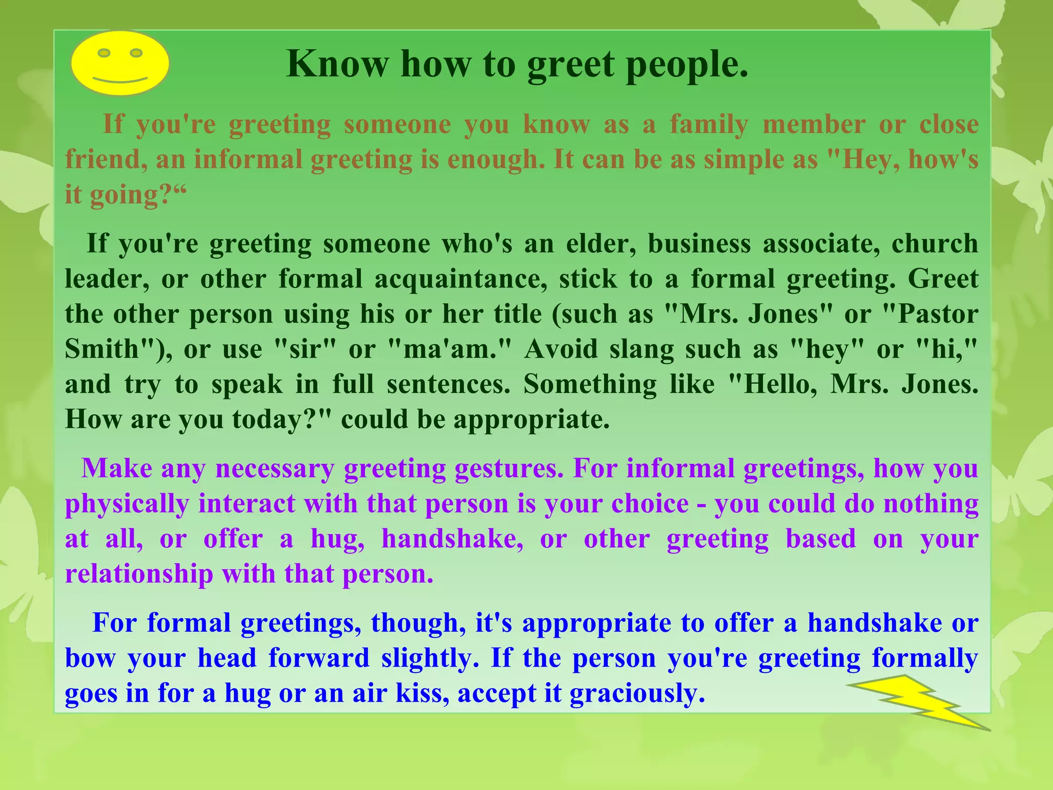 Good and bad manners | PPT