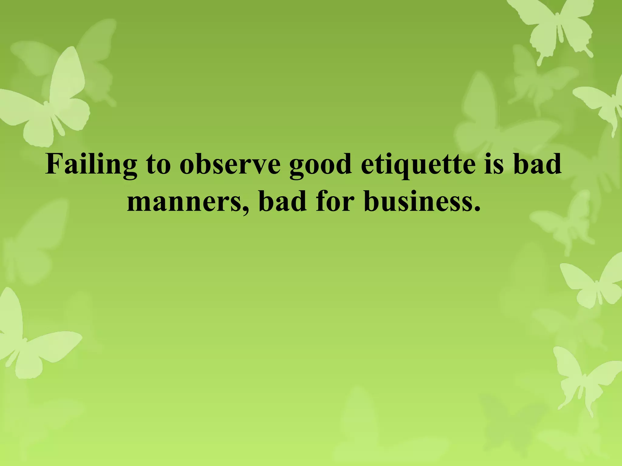Good and bad manners | PPT
