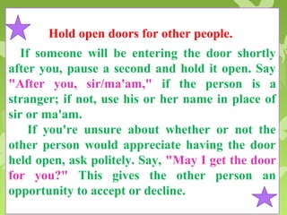 Good and bad manners | PPT