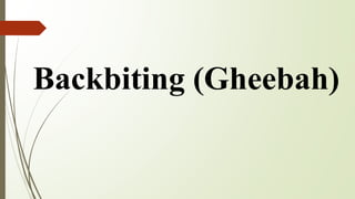 bad morals | PPTX | Islam | Religion & Spirituality