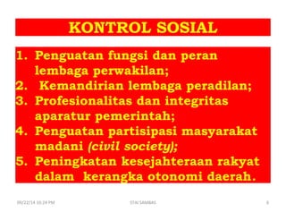 GOOD AND CLEAN GOVERNANCE | PPT