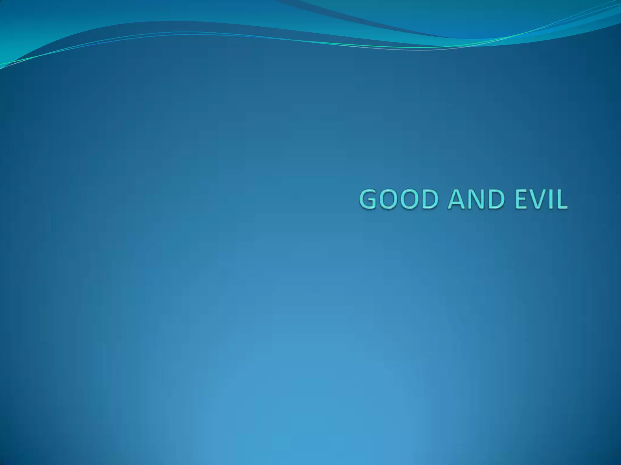 Good and evil | PPSX