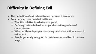 Good and evil | PPTX