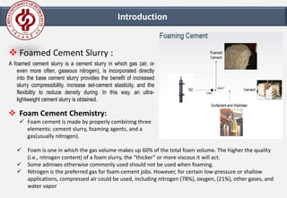 Good Applications of Foam Cement in Geothermal Wells and Deepwater ...