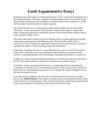 Good Argumentative Essays.pdf