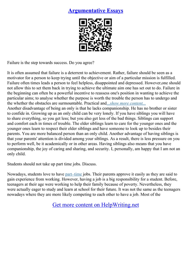 Good Argumentative Essay Topics | PDF