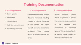 Good Automated Laboratory Practices (GALP) Standards, Compliance, and ...