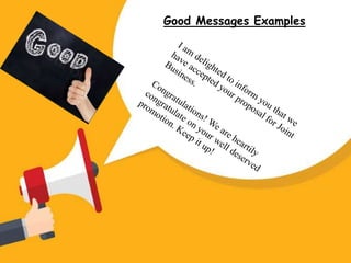 Good & Bad Messages | PDF