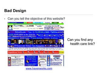 Good/Bad Web Design | PPTX
