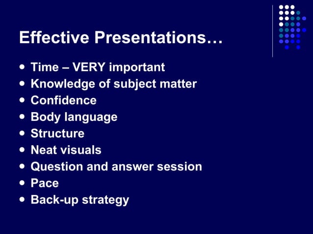Effective and ineffective presentation techniques | PPT