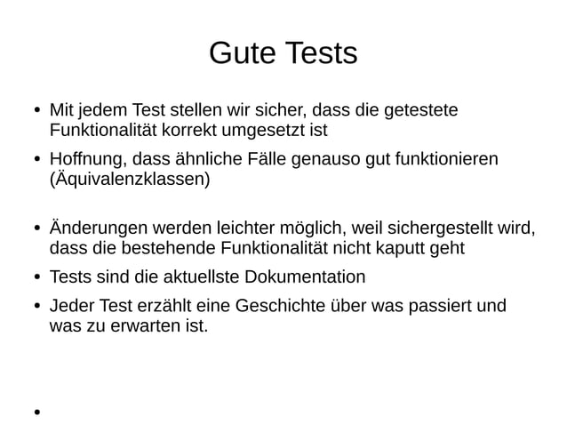 Good Tests Bad Tests | PPT