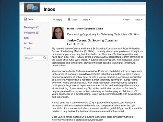 InMails: The Good, the Bad and the Ugly | PPT