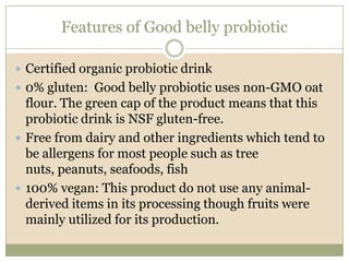 Good Belly Probiotic | PPTX