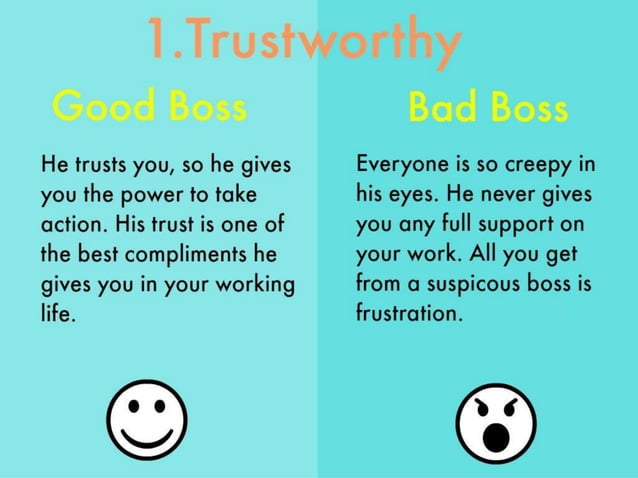 Good boss and bad boss | PPTX