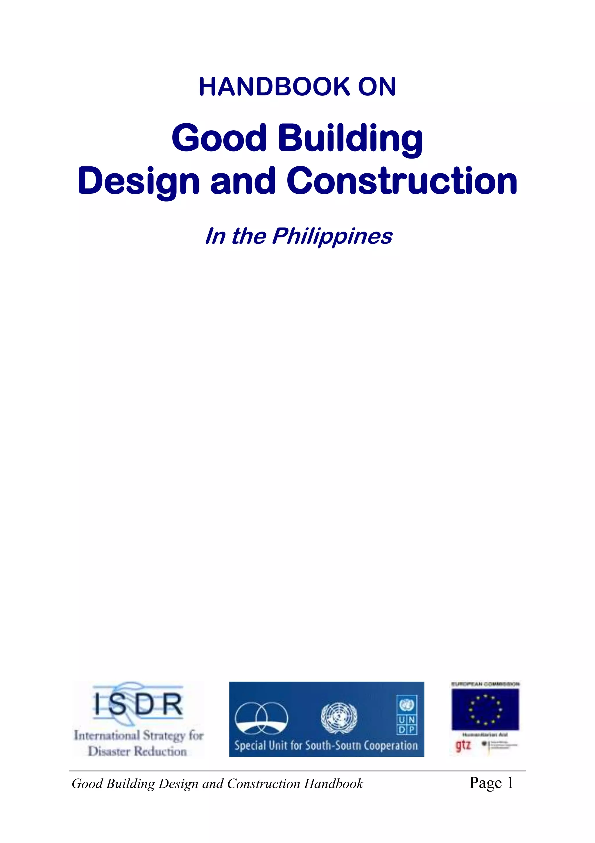 Good building handbook philippines | PDF