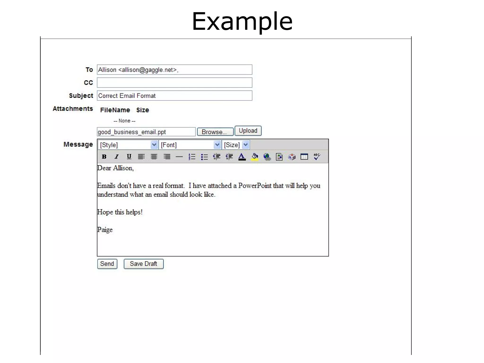 Good Business Email | PPT