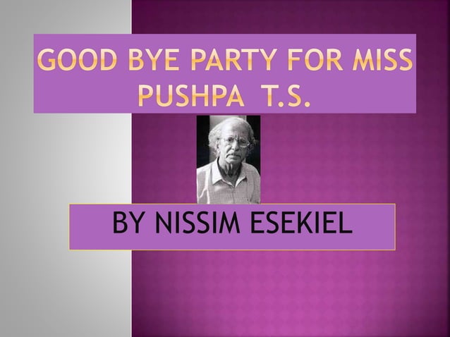 Good bye party for miss pushpa ts | PPTX