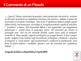 Goodbye telecom vent'anni di bilanci parlanti | PPT