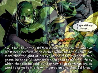 Goodbye to Batman | PPT