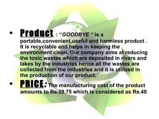 Goodbye washing- product launch | PPT