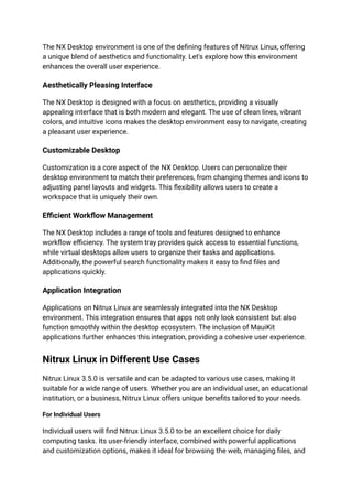 Goodbye Windows 11: Make Way for Nitrux Linux 3.5.0! | PDF