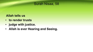 Good character in Islam | PPTX