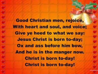 Good Christian Men Rejoice | PPTX