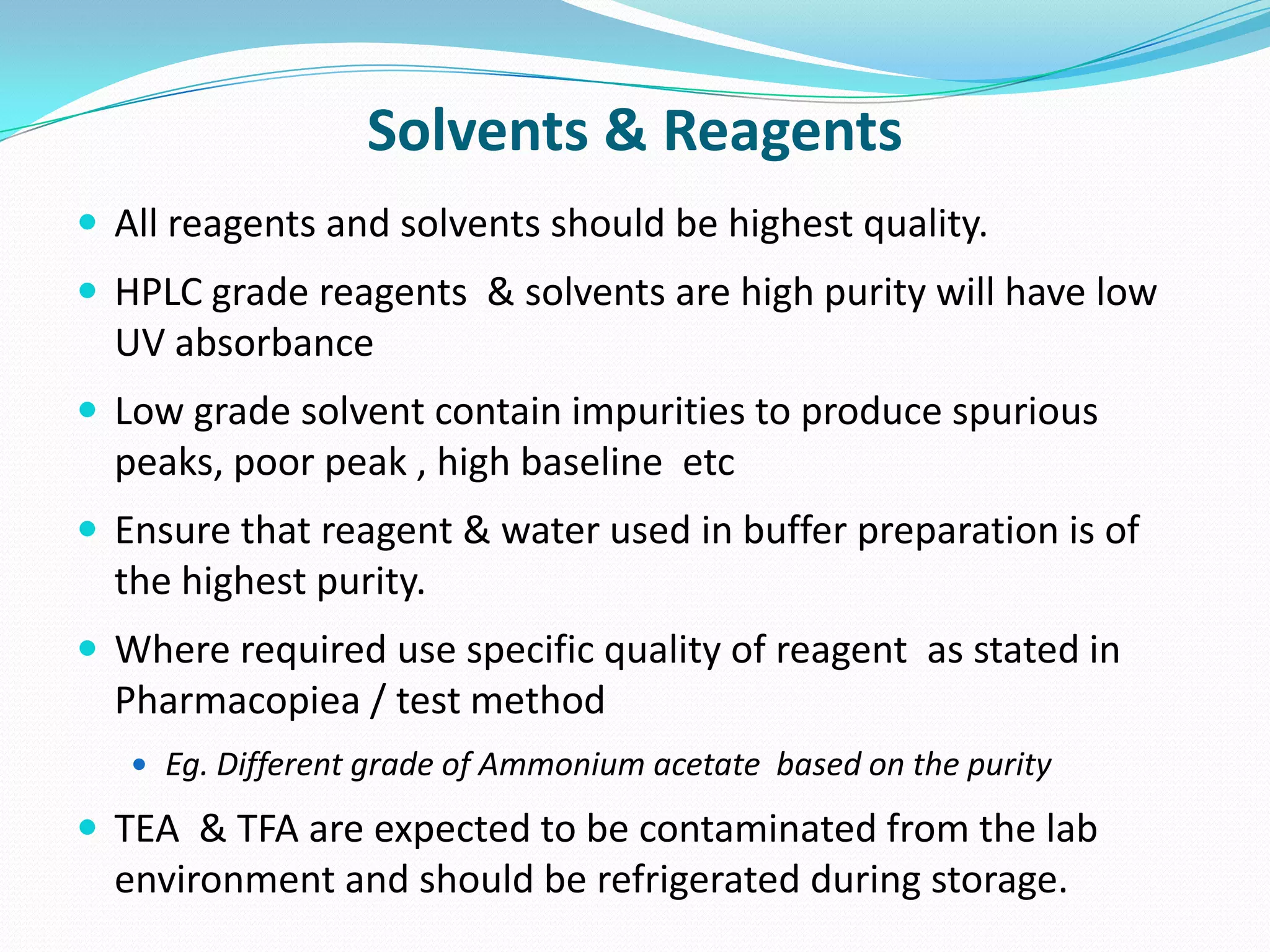 Good Chromatographic Practices | PDF