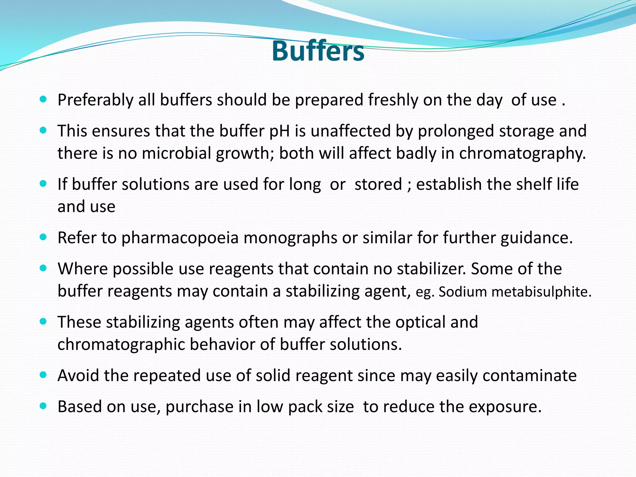 Good Chromatographic Practices | PDF