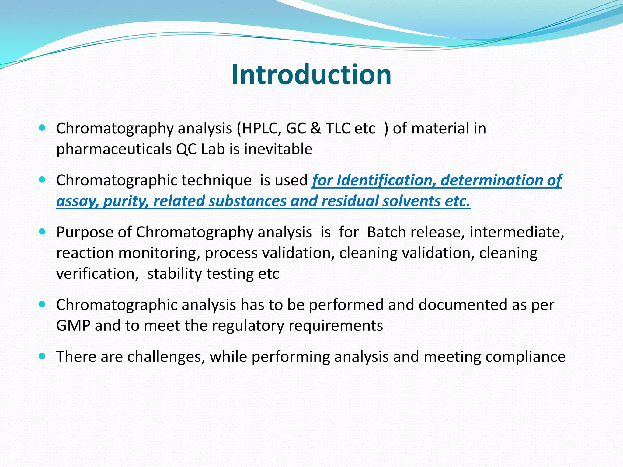 Good Chromatographic Practices | PDF