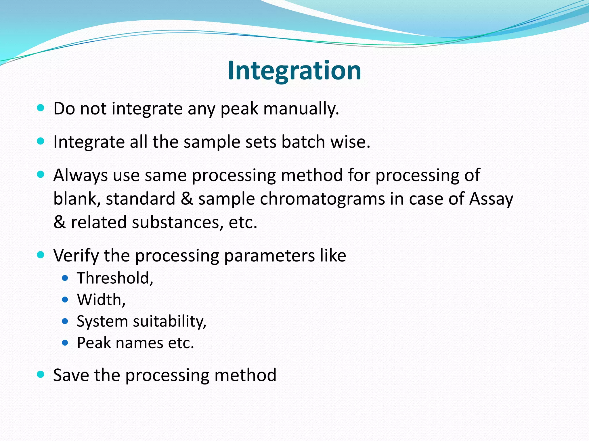 Good Chromatographic Practices | PDF